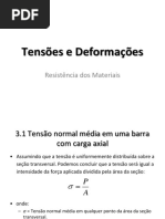 Tração e Compressão na Mecânica dos Sólidos | PDF