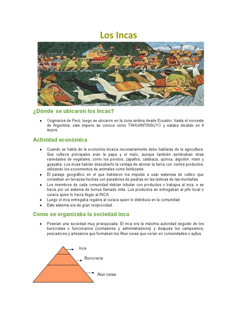Los Incas | PDF | Imperio Inca | Andes