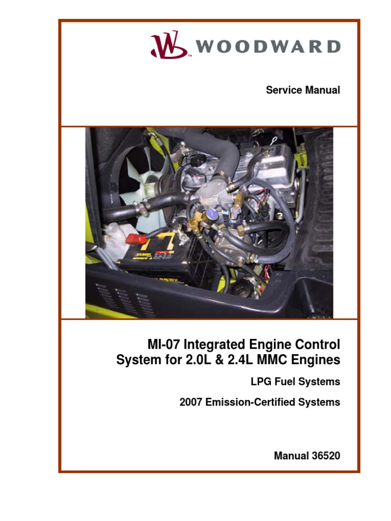 Clark Engine Control Manual 2.0-2.4 Mitshubishi | PDF | Throttle ...