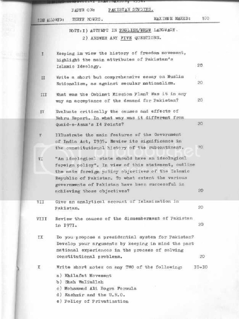 PMS Pakistan Studies 1994-2020 | PDF | Politics | Travel