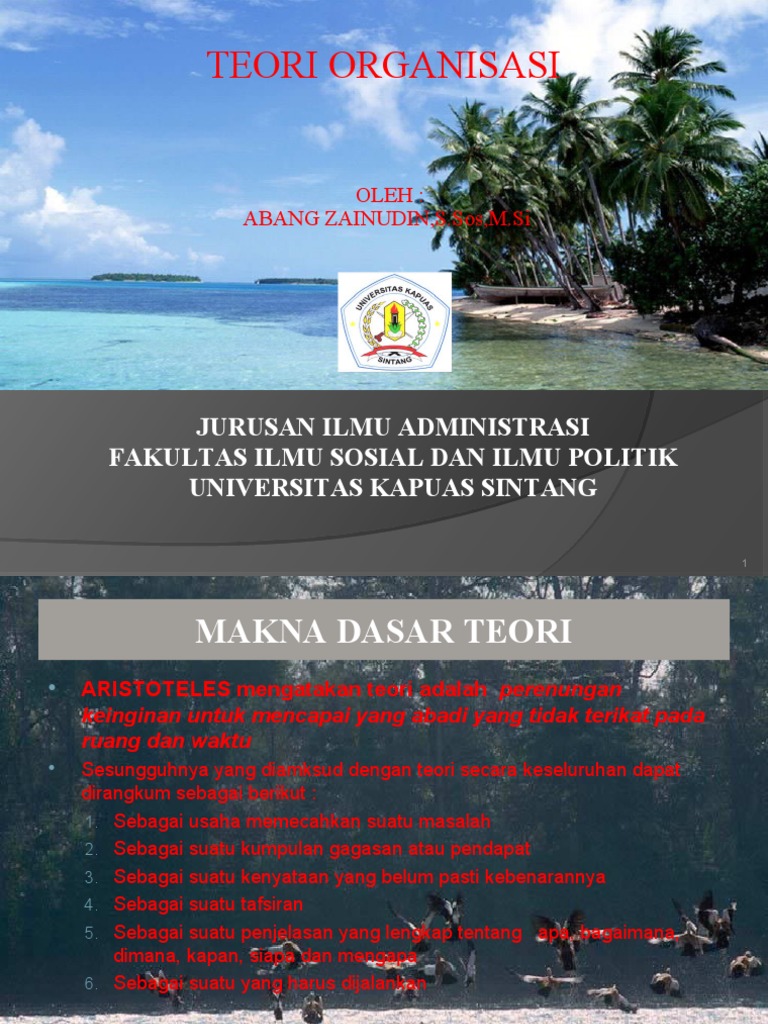 Presen. Teori Organisasi 2022 | PDF