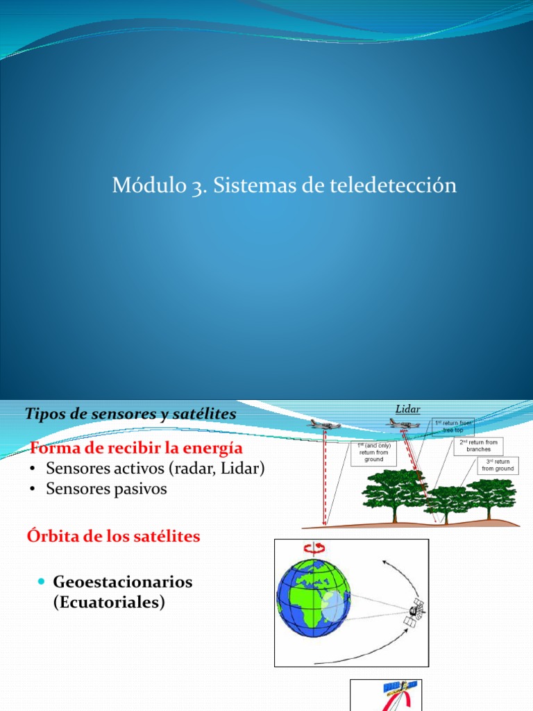 Sistemas de Teledetección | PDF | Resolución de pantalla | Sensores remotos