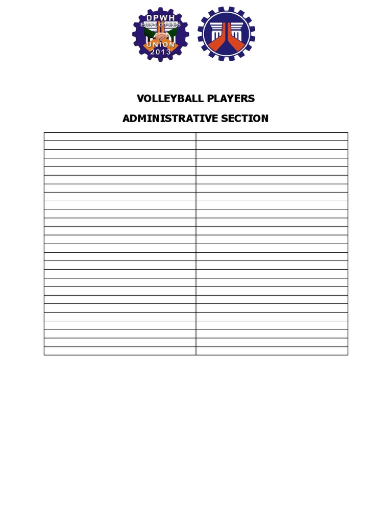 Volleyball Players Administration Guide | PDF