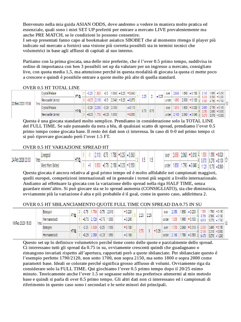 Guida Asian Odds | PDF