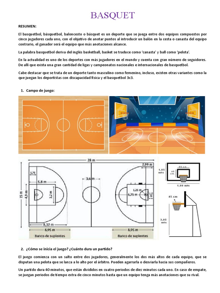 Basquet: Resumen | PDF