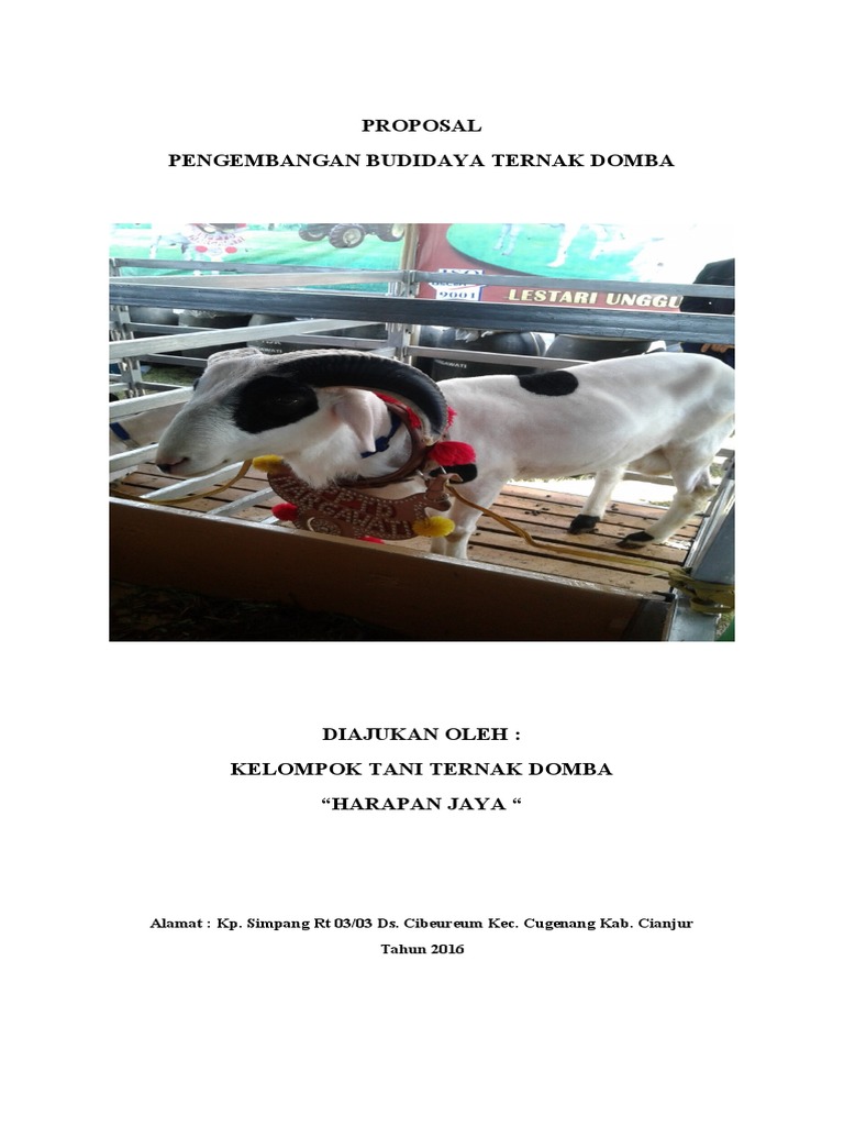 Proposal Domba Makmur | PDF