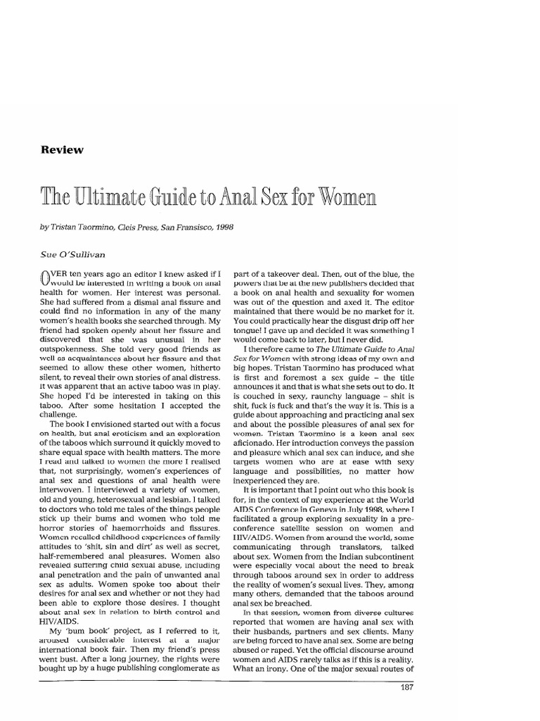 First Page PDF | PDF | Anal Sex | Sexology