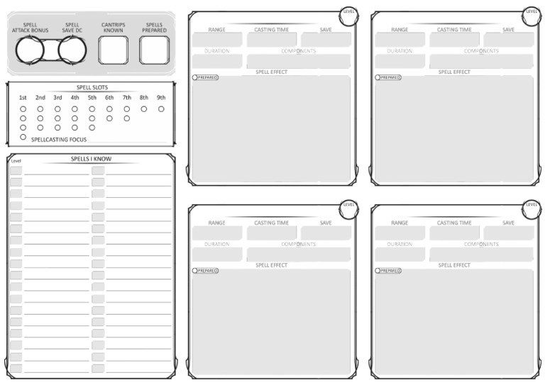Kid Friendly Spell Sheet 01 | PDF
