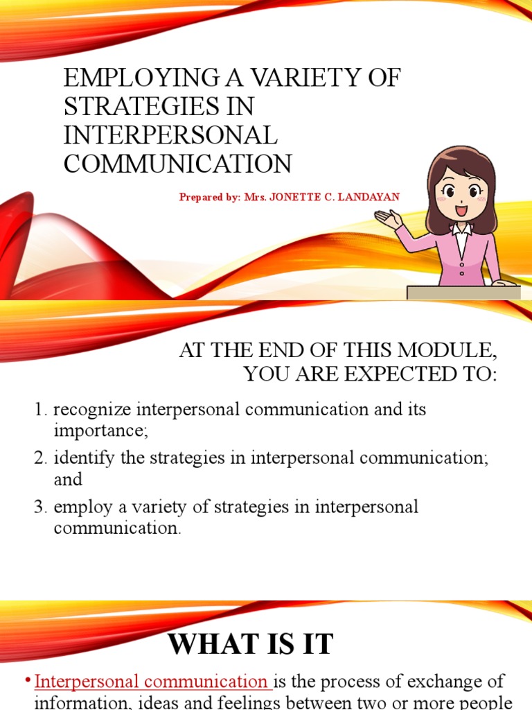Interpersonal Communication Guide | PDF