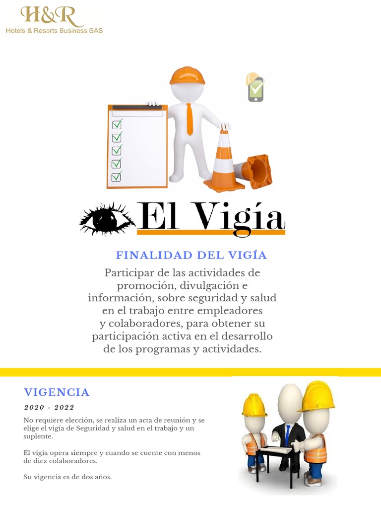Funciones del Vigía de Seguridad SST | PDF