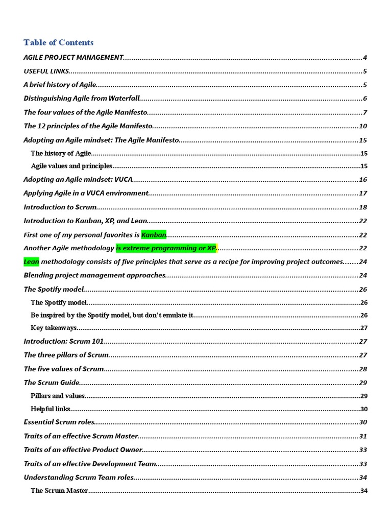 Agile Project Management Guide | PDF | Agile Software Development | Scrum (Software Development)