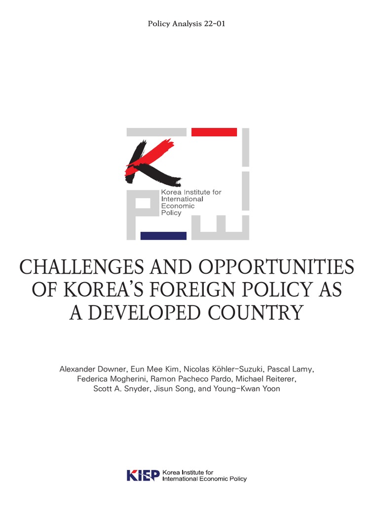 Korea's Foreign Policy Challenges & Opportunities | PDF | South Korea ...
