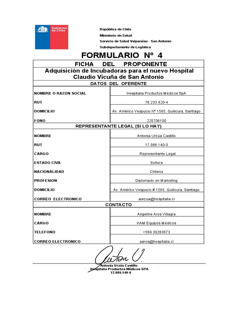 Formulario 4 | PDF