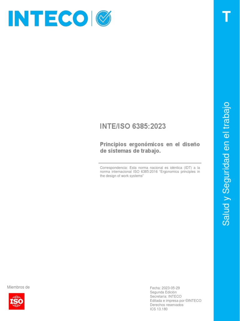 INTE ISO 6385 2023 | PDF