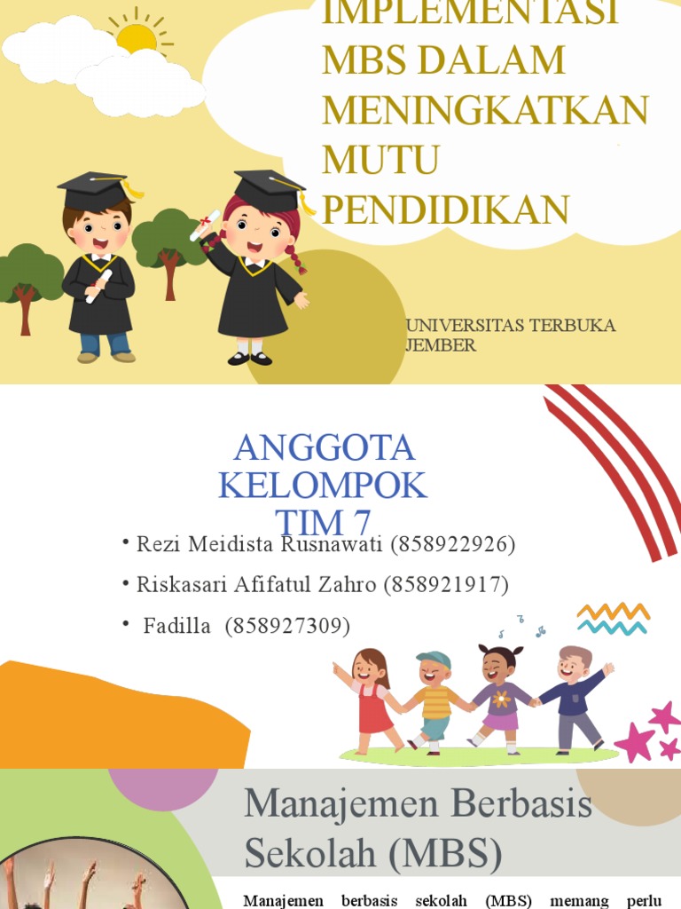 Tim 7 MBS Peningkatan Mutu Pendidikan | PDF | Karier & Perkembangan