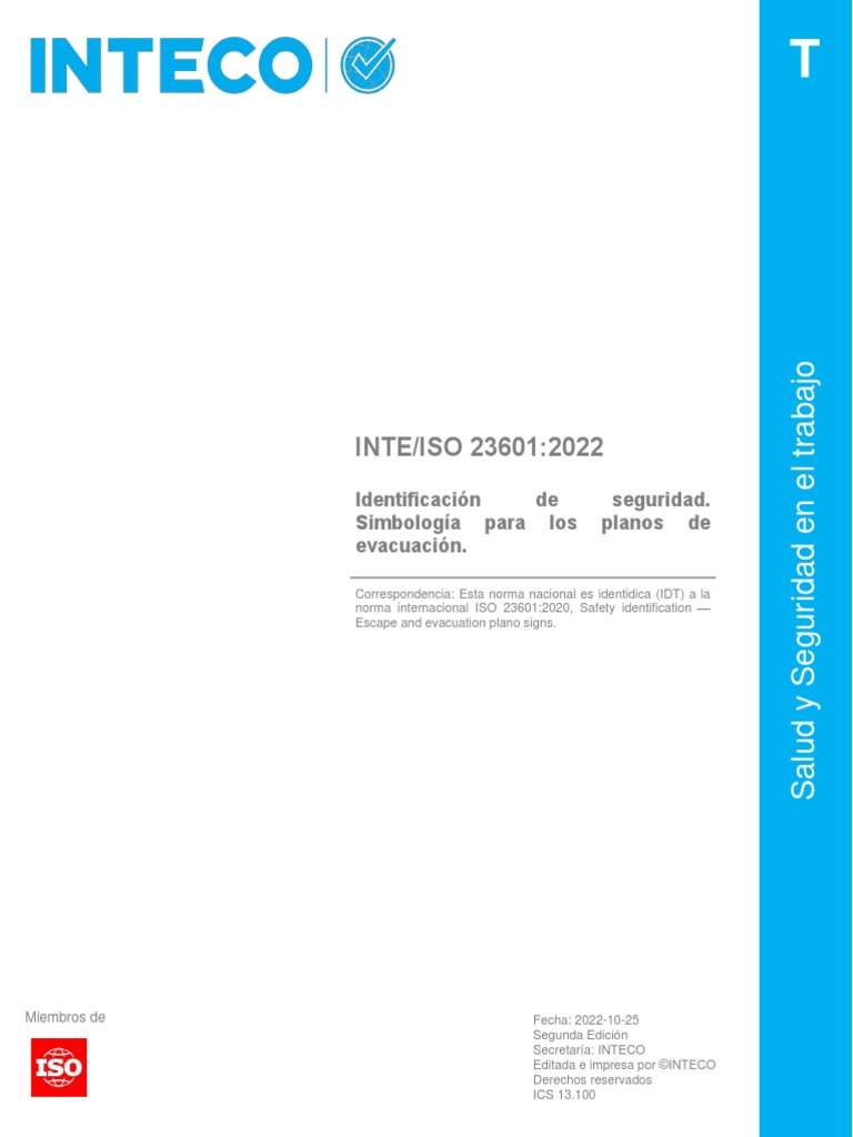 Inte Iso 23601 2022 | PDF | Color | Organización internacional para la ...