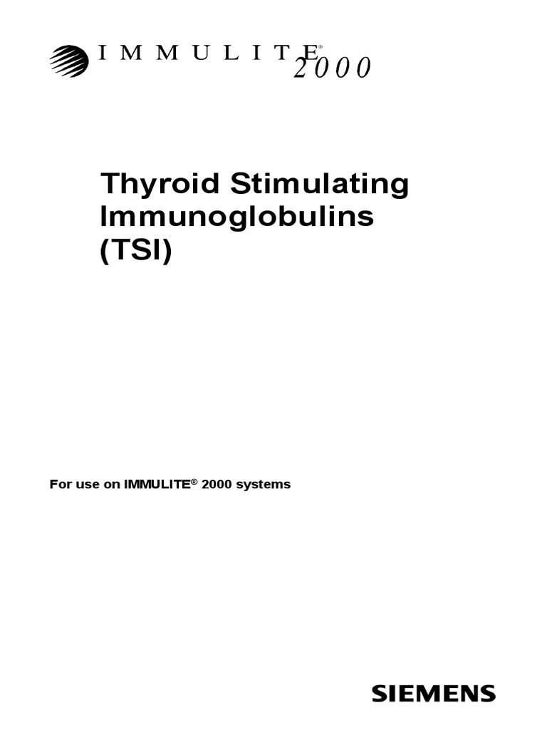 TSI - IMMULITE 2000 Systems - Rev 12 2018 | PDF