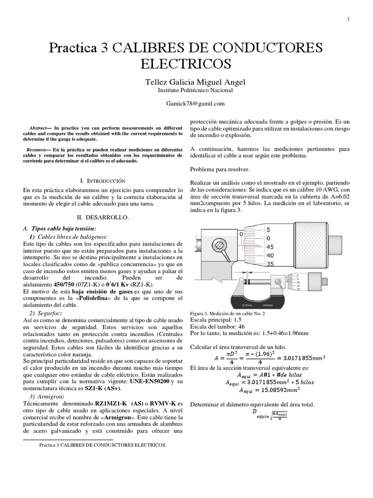Practica 3 Materiales Electrotecnicos | PDF