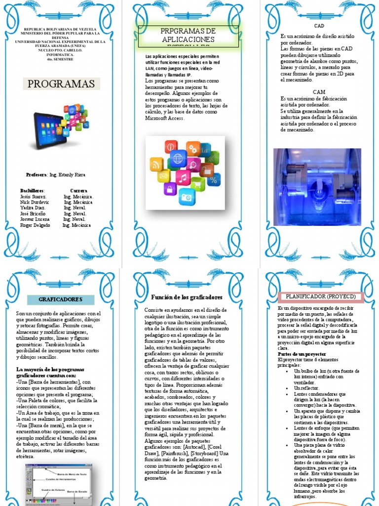 Triptico Unefa | PDF | Software de la aplicacion | Informática