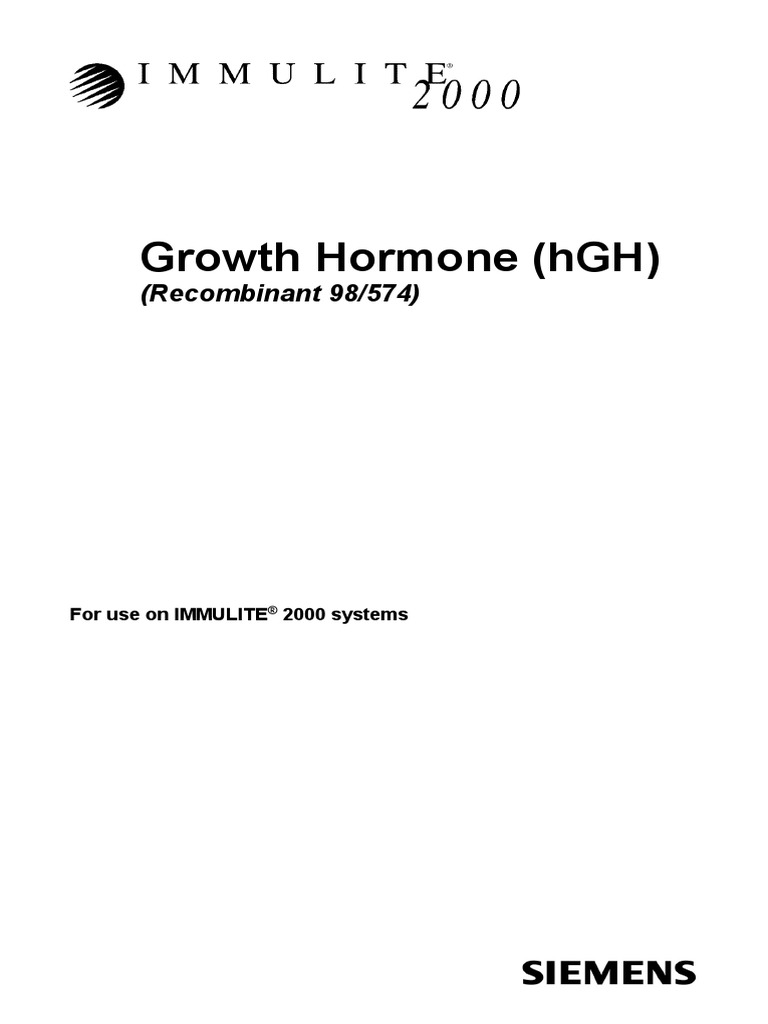 Growth Hormone HGH - IMMULITE 2000 Systems - Rev 11 2018 | PDF | Growth ...