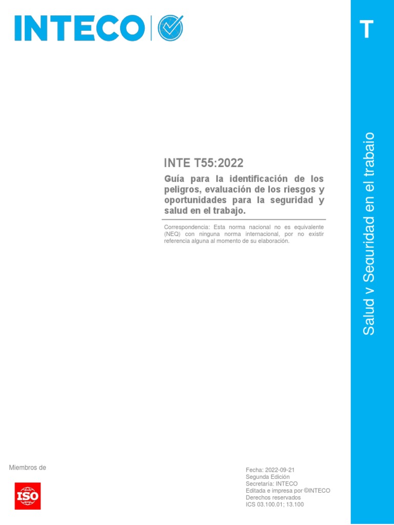 Inte T55 2022 | PDF | Riesgo | Evaluación