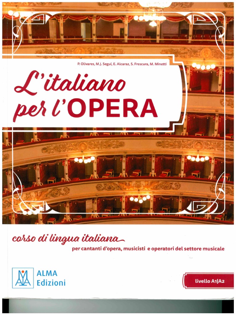 Livro L'Italiano Per L'Opera - Unidade 0 | PDF