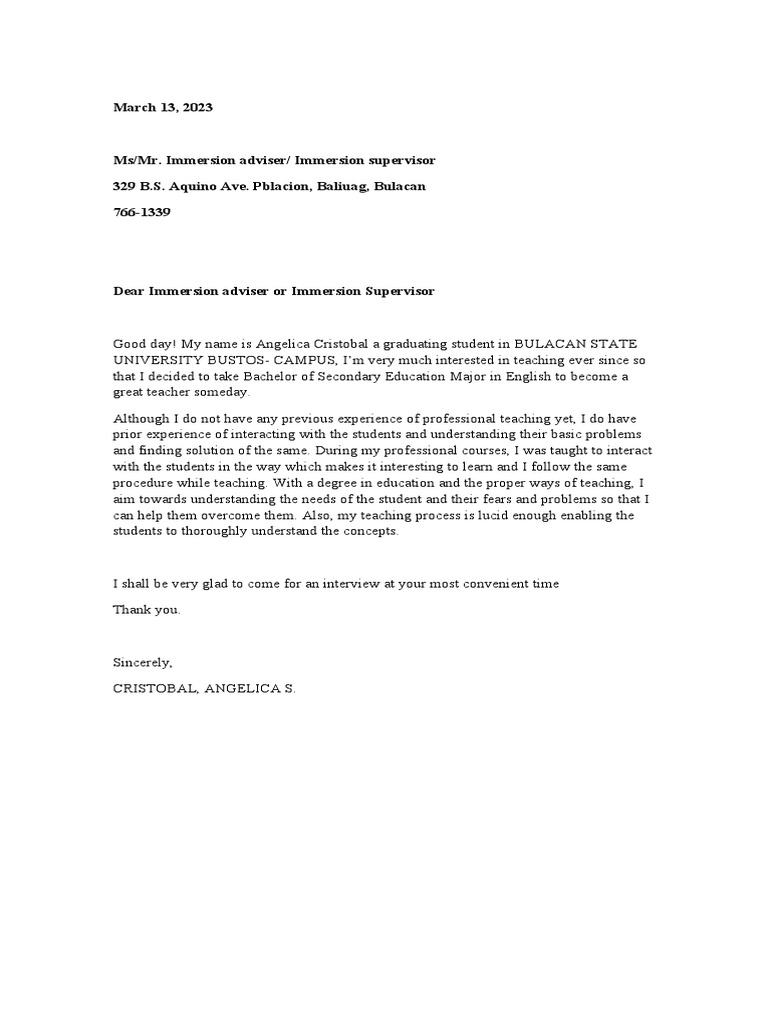 Application Narrative | PDF | Teachers