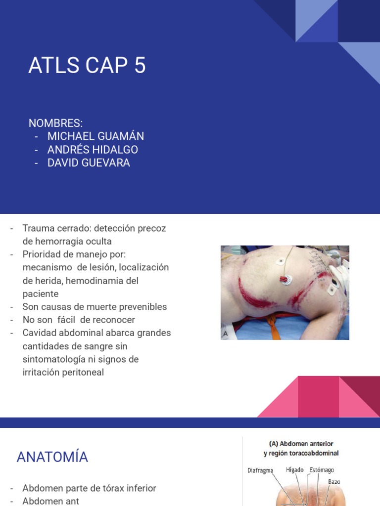Atls Cap 5 | Descargar gratis PDF | Abdomen | Anatomía