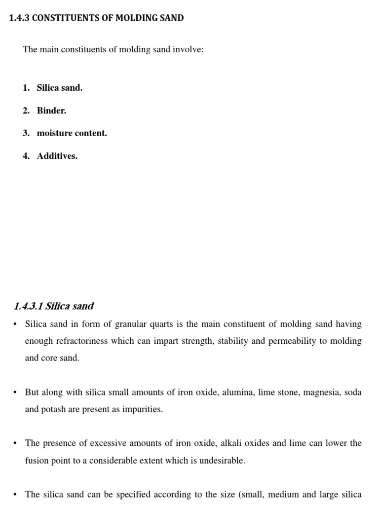 Lec 3 & 4 | PDF | Casting (Metalworking) | Foundry