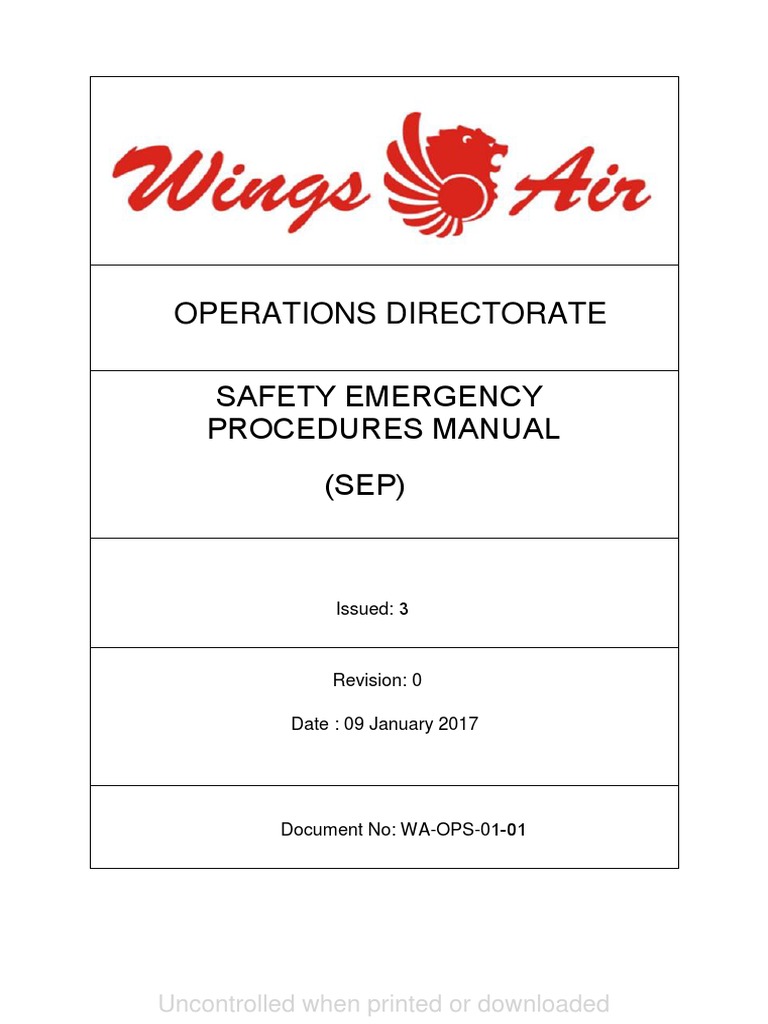 Safety Emergency Procedures Manual | PDF