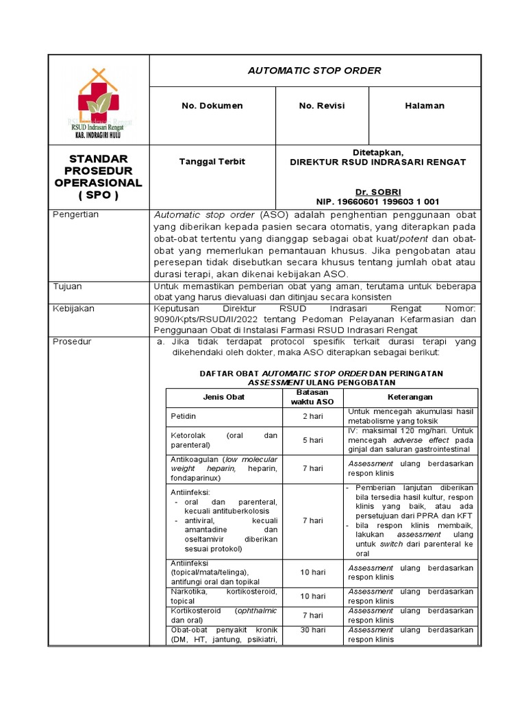 SPO Auto Stop Order (ASO) | PDF