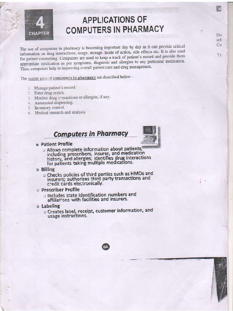 Computer Applications in Pharmacy | PDF | Science & Mathematics | Computers