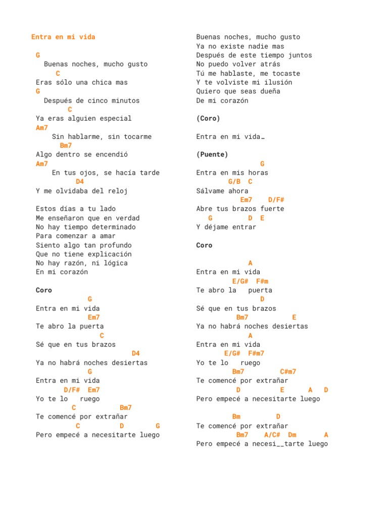 Entra en Mi Vida | PDF