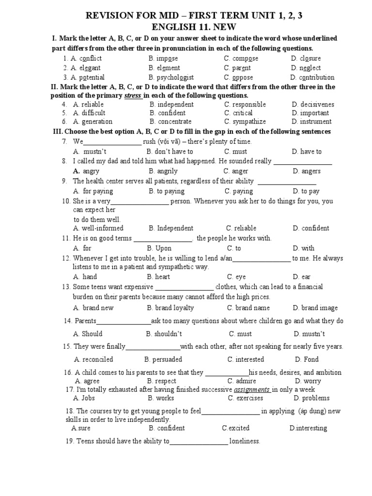 Revision For Mid Term - G11 1 | PDF | Career & Growth | Social Science