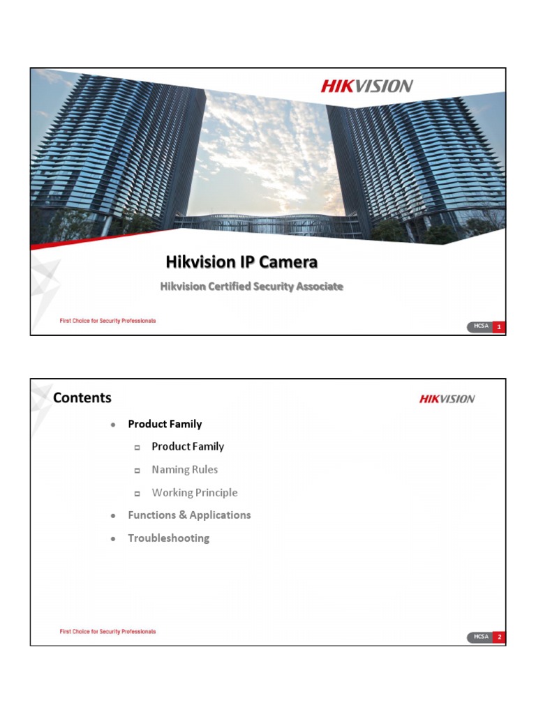 HCSA V8 Training Material 4 HikVision IP Camera PDF | PDF | Bit Rate ...