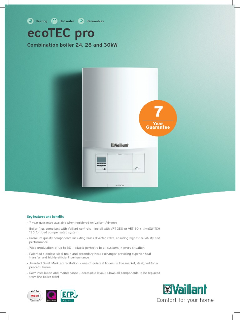ecotec-pro-combi-boiler-1786926 | PDF | Boiler | Water Heating