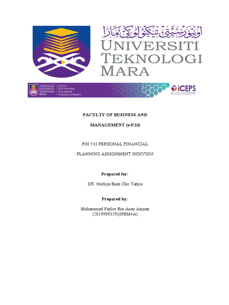Fin 533 Individu Assignment Pdf 