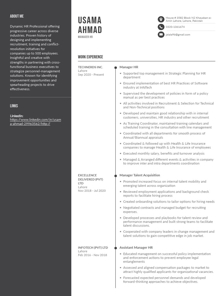 Usama Ahmad | PDF | Business