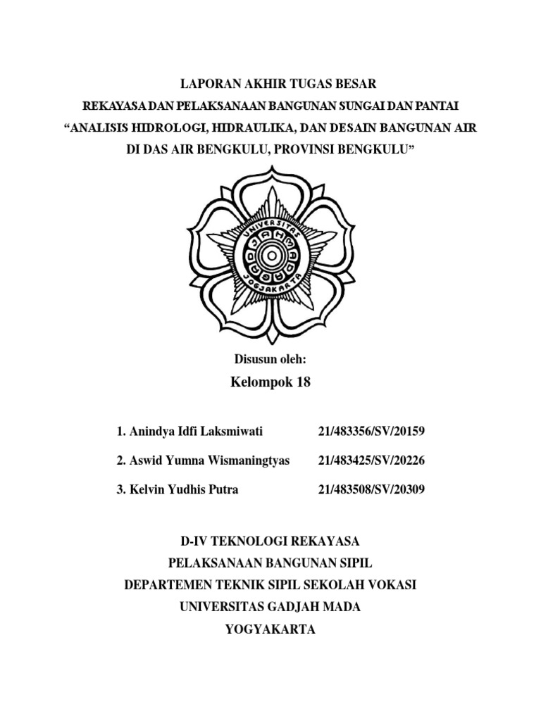 Laporan Akhir Tugas Besar Bangunan Sungai - LKelompok 18 | PDF