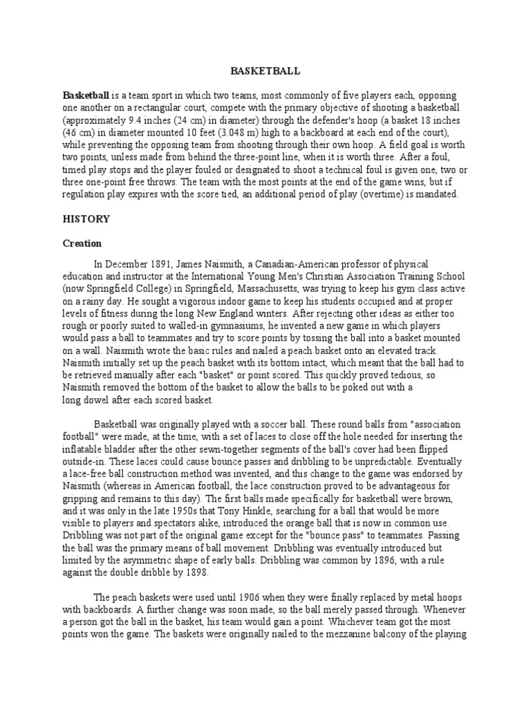 Lesson4 - Basketball | PDF | Referee | Basketball Positions