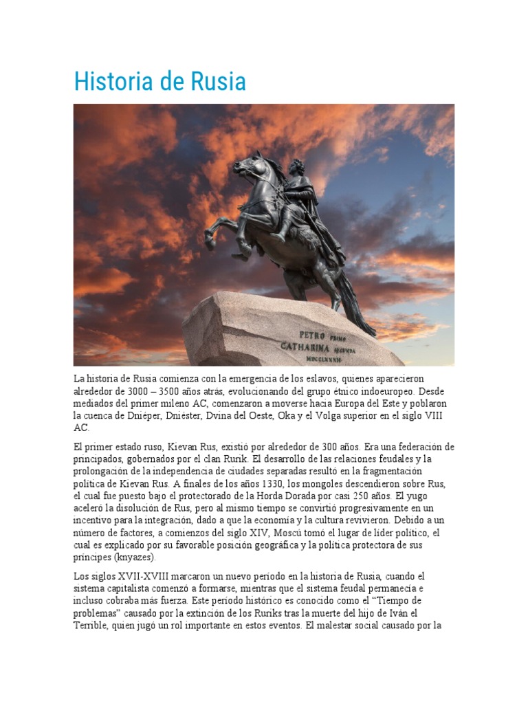 Historia de Rusia | PDF