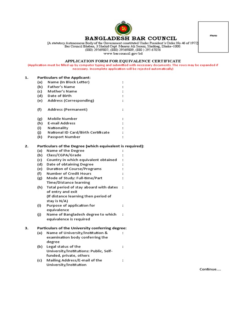 Equivalency Application Form | PDF | Identity Document | Passport