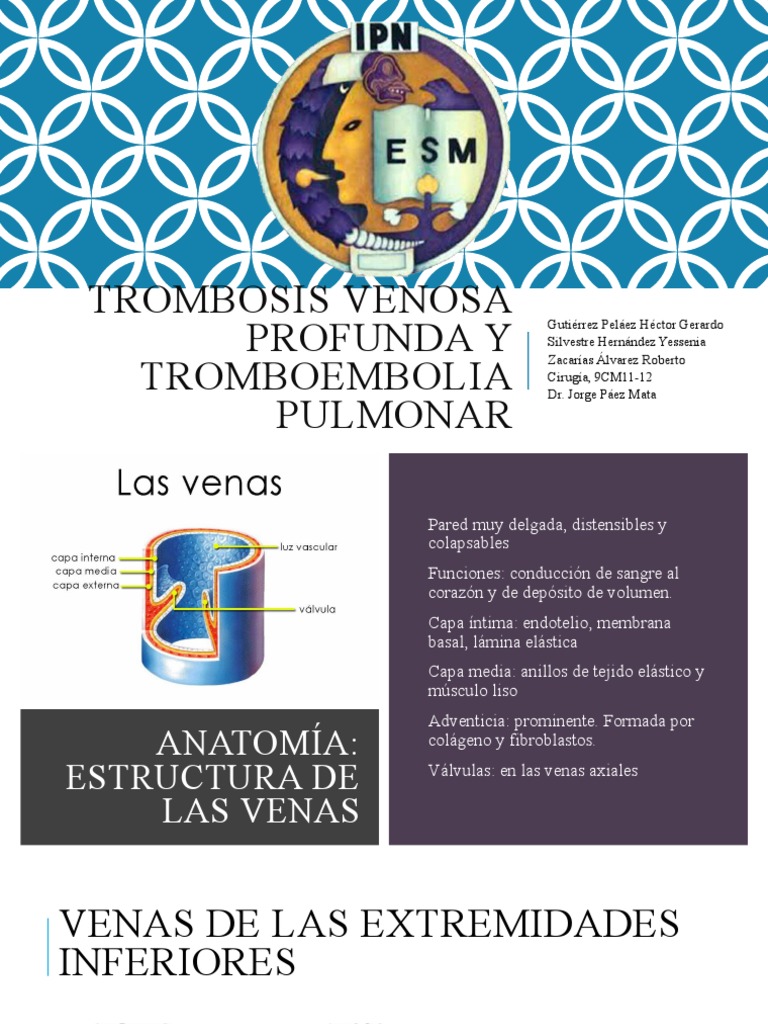 TVP y TEP | PDF | Embolia | Trombo