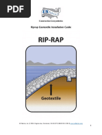 Riprap Installation Guide - 1: Table 1: Riprap Horizontal Dimensions | PDF