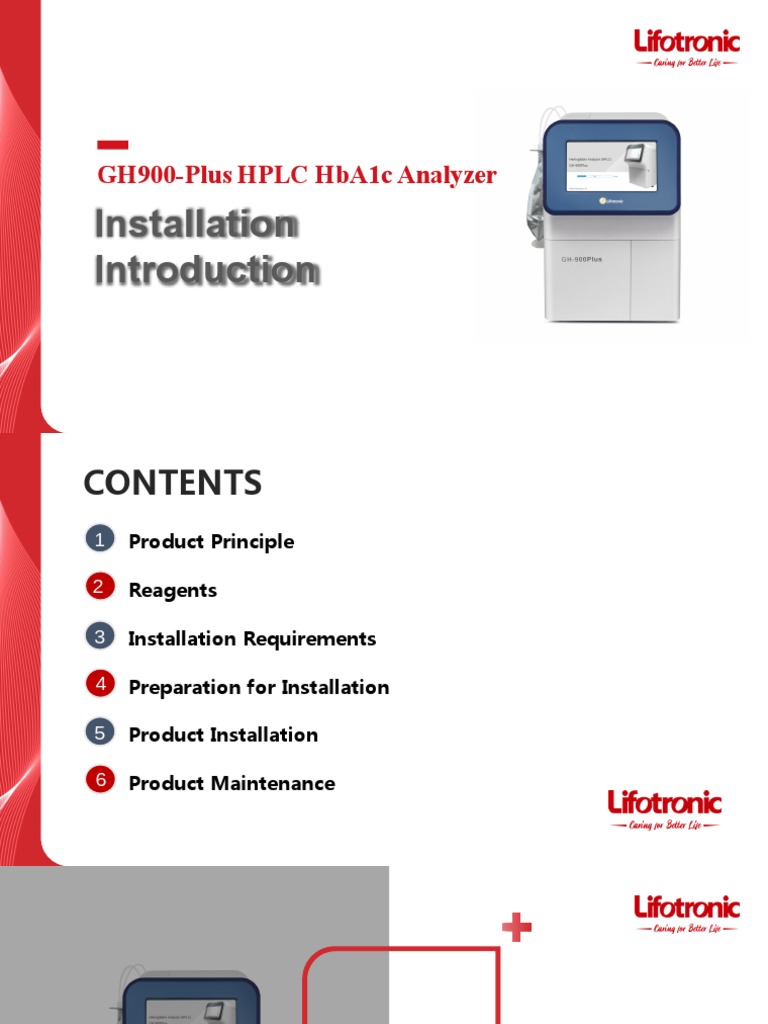 GH-900Plus Installation Guide 220329 | PDF | Glycated Hemoglobin | Elution