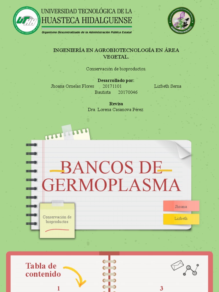 Exposicion_bancos de Germoplasma | PDF | Semilla | Biodiversidad