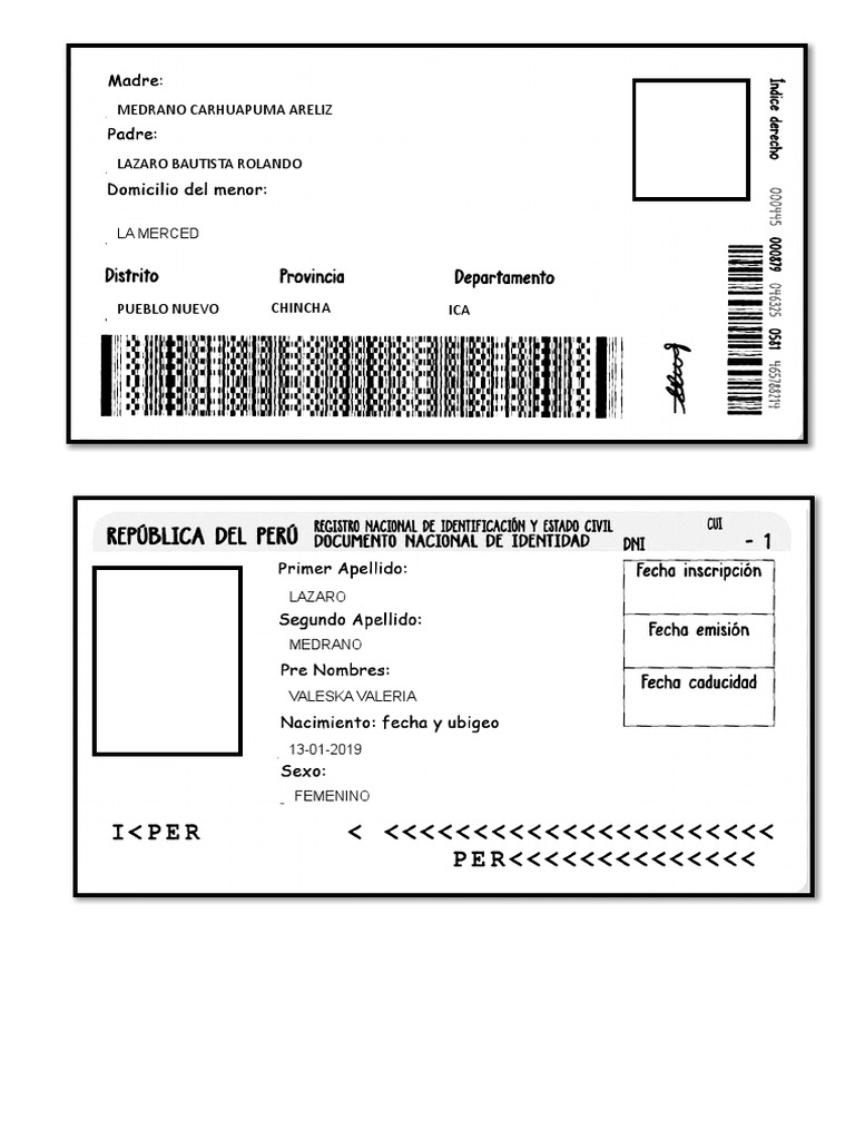 Dni para Colorear | PDF | Salud y bienestar