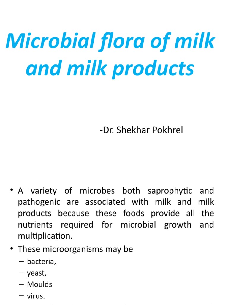 .Trashed-3 - Microbial Flora of Milk | PDF