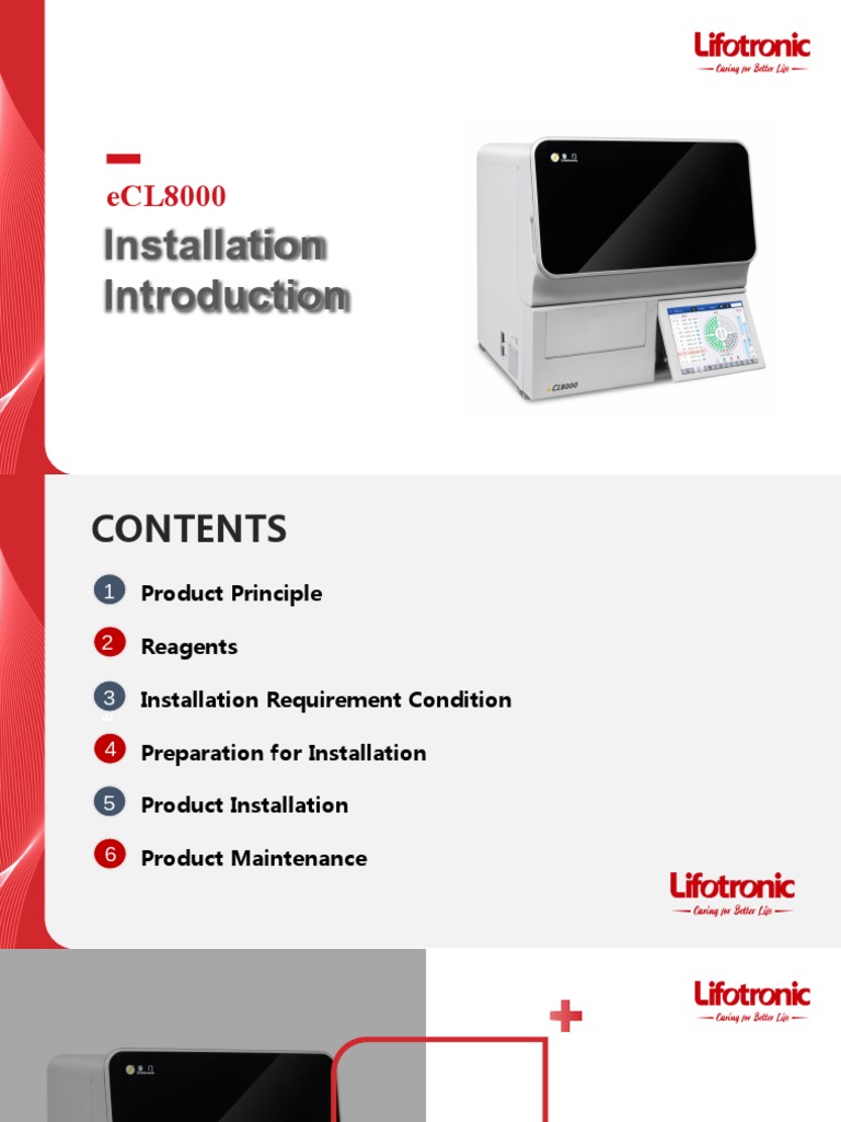 eCL8000 Installation Guide | PDF | Immunoassay | Antibody