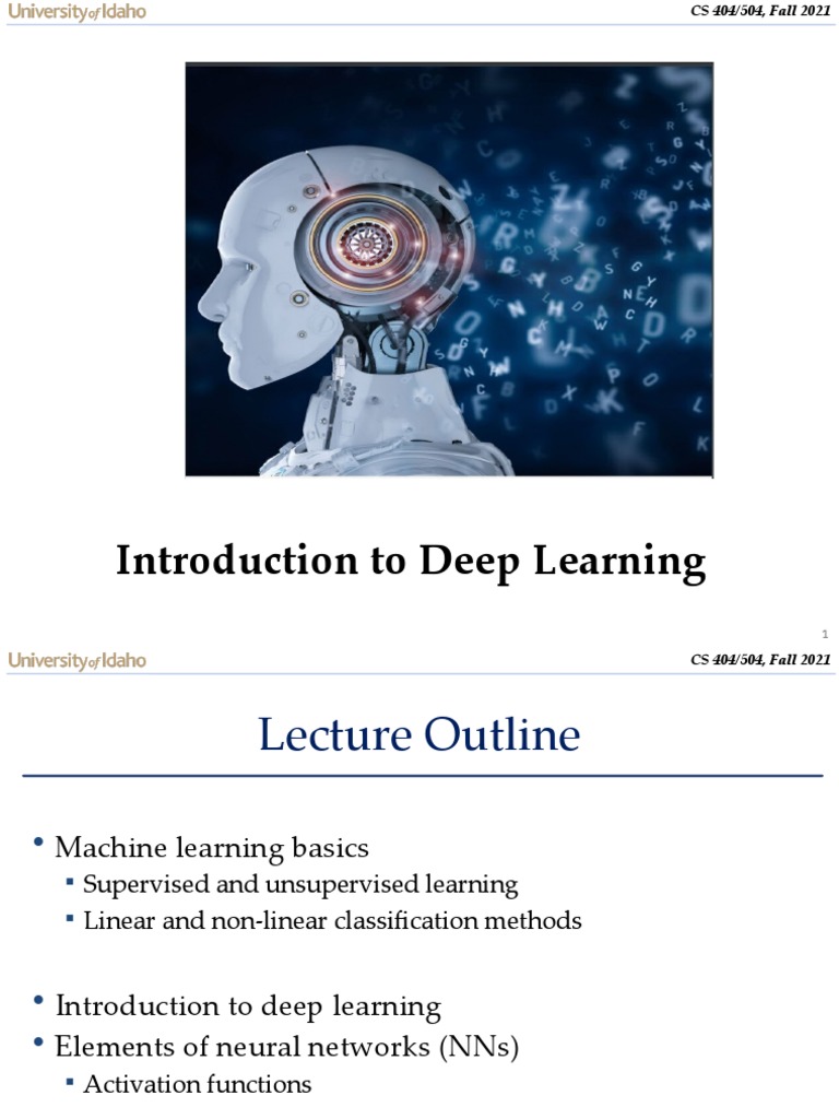 Introduction To Deep Learning | PDF | Machine Learning | Deep Learning